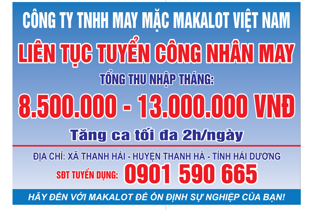 Makalot Industrial tuyển dụng 09/2024 (5 đang tuyển) : lương + reviews